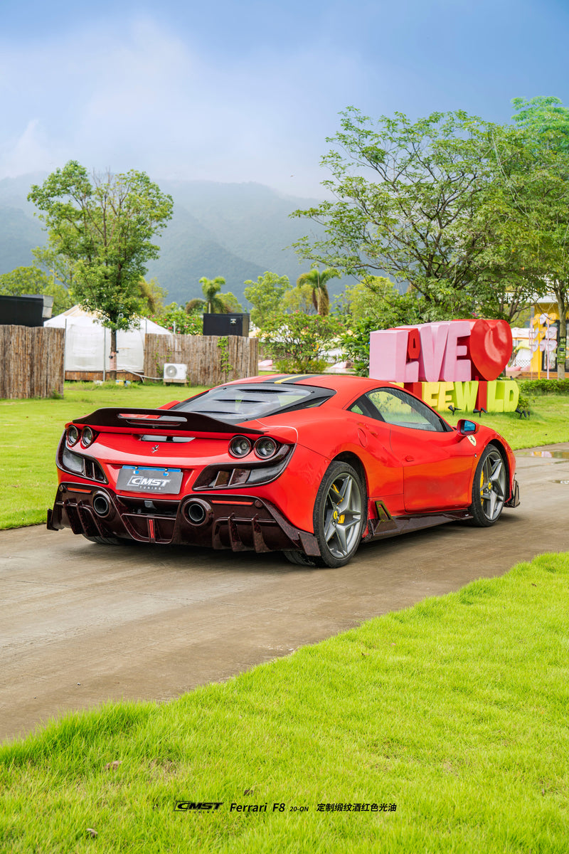 Ferrari F8 Tributo F8 Spider Aftermarket Parts - CMST Tuning Rear ...