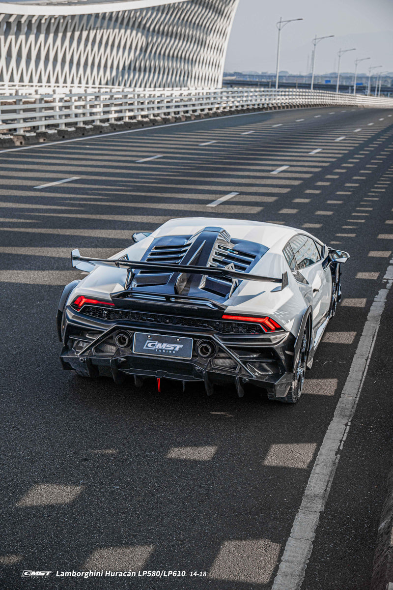 Lamborghini Huracan LP610 Aftermarket Parts CMST Wing & Engine Trunk ...