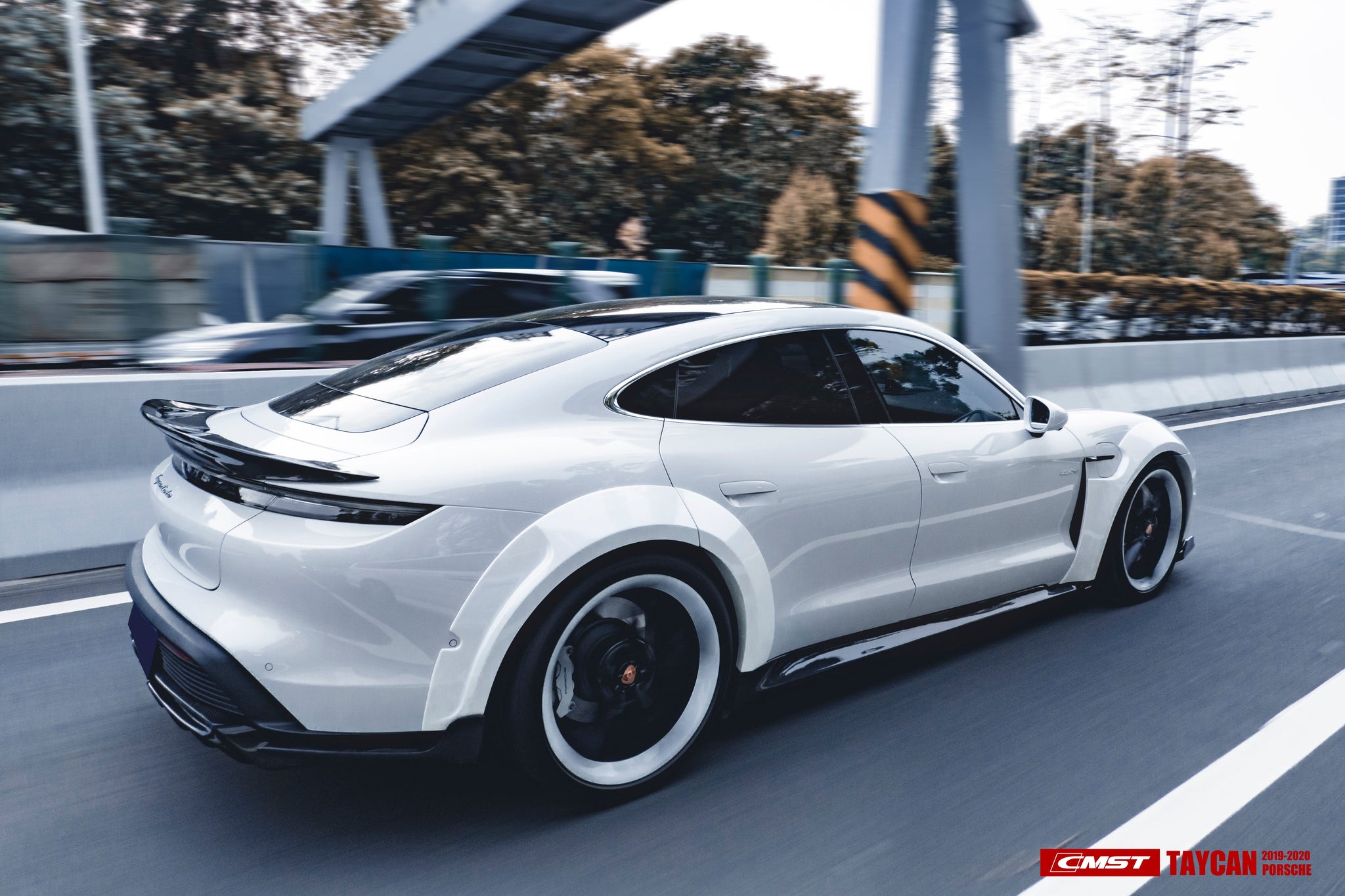 CMST Tuning Carbon Fiber Rear Spoiler for Porsche Taycan & Turbo & Tur